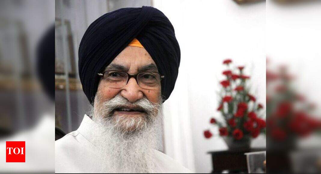 Surjit Singh Barnala: Former Punjab chief minister Surjit Singh Barnala ...