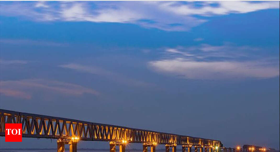India's longest rail-cum-road bridge likely to be ready by December ...