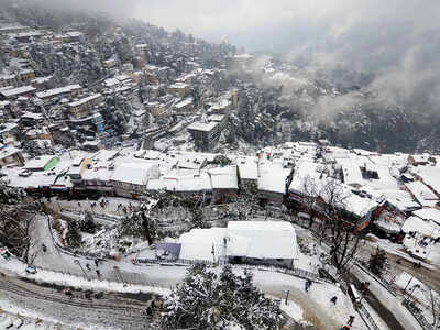 Snowfall in parts of Himachal, state reels under cold conditions ...