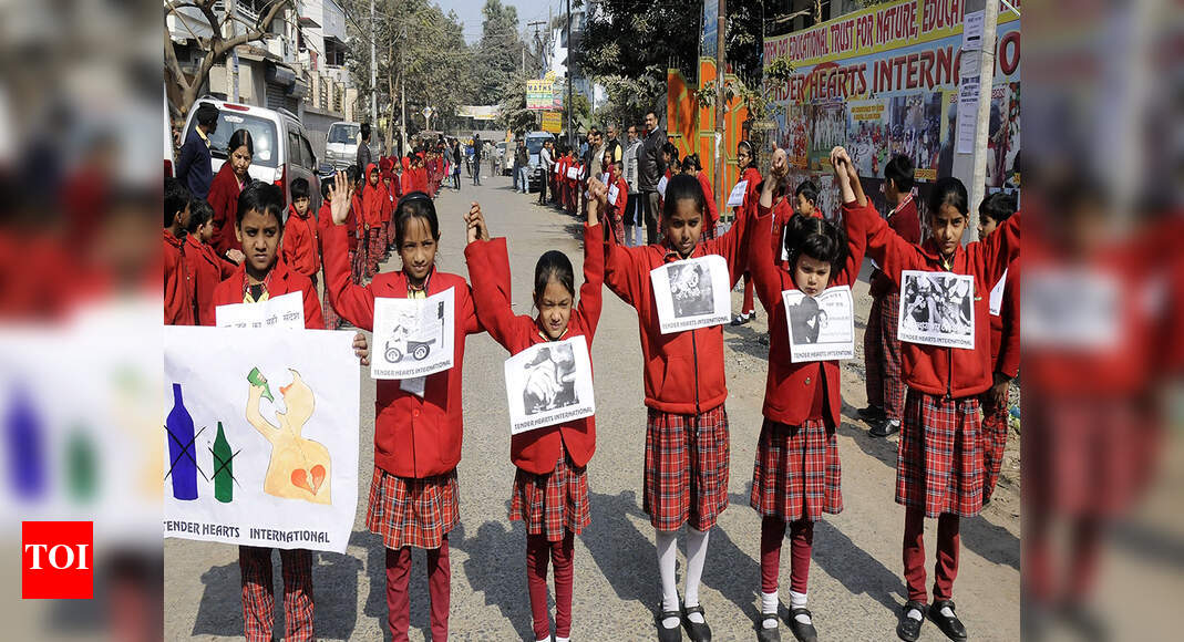 Human Chain: Festival-like atmosphere in districts | Patna News - Times ...