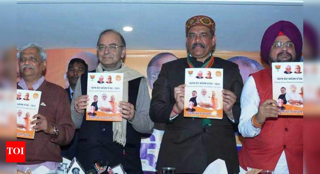 Manifesto For Punjab Polls: Punjab polls: BJP promises 2kg desi ghee, 5kg sugar free to BPL ...