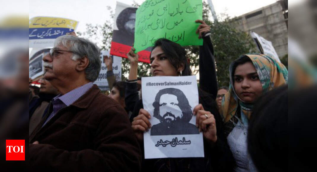 One of 5 missing Pakistan rights activists returns home - Times of India