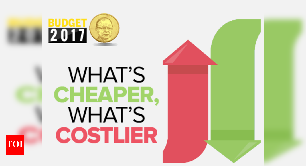 Infographic: What’s cheaper, what’s costlier | India News - Times of India