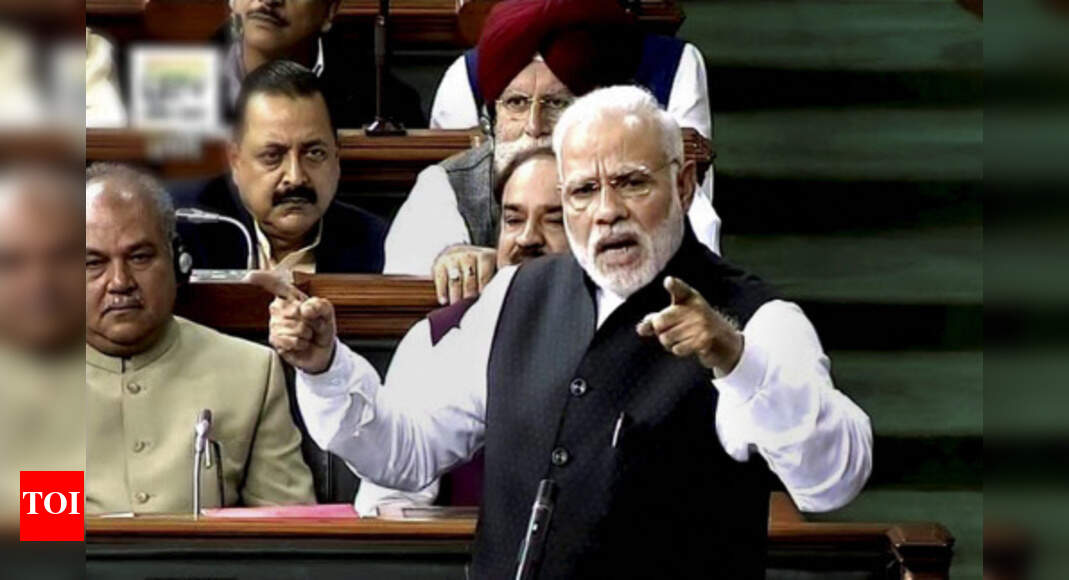 Narendra Modi Speech: PM Modi speaks in Lok Sabha, takes digs at ...