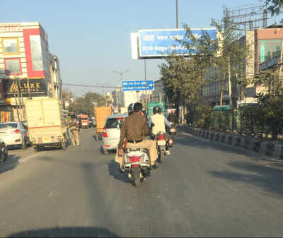 No traffic rules for this cop - Times of India