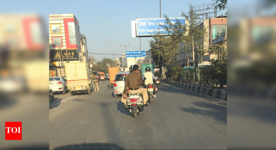 No traffic rules for this cop - Times of India