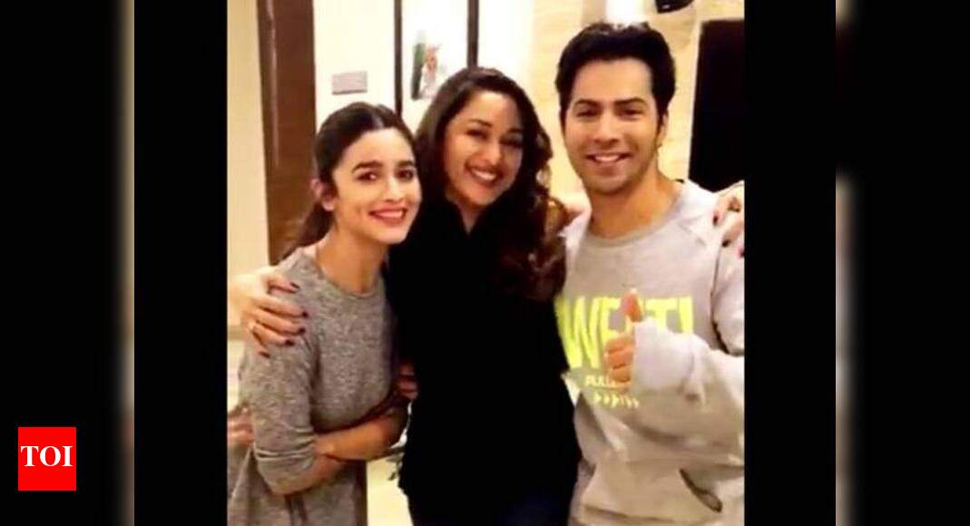 When Varun danced with Madhuri in a bus! | Hindi Movie News - Times of ...