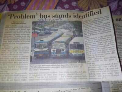 13 Years Of A Bus Stop Problem - Times of India