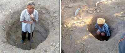 Visually challenged dig pits to build toilets at home | Udaipur News ...