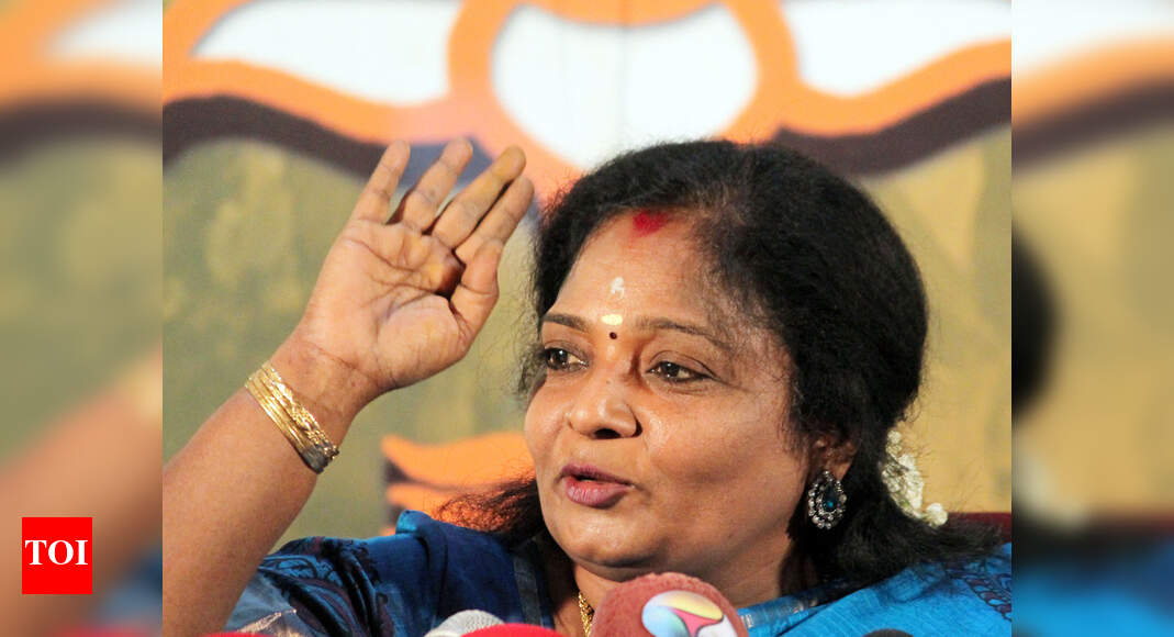 Tamilisai Soundararajan: BJP worried about political scenario in TN, says Tamilisai | Erode News ...