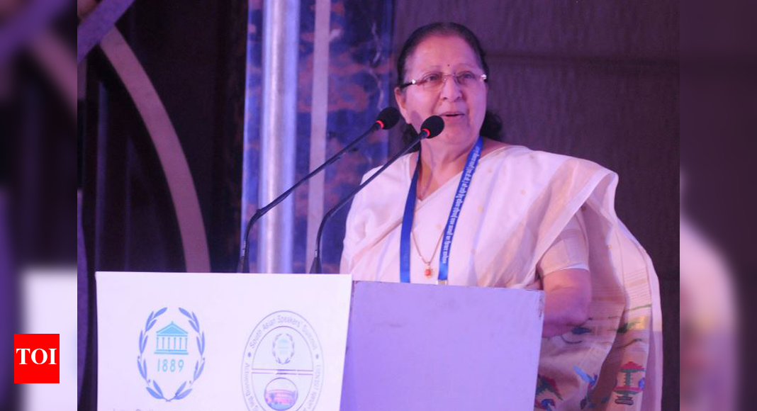 Lok Sabha speaker Sumitra Mahajan calls for peace to spur development ...