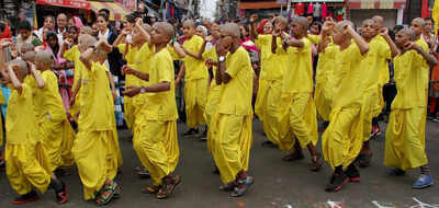 ISKCON devotees start descending on its headquarters ahead of Gour ...