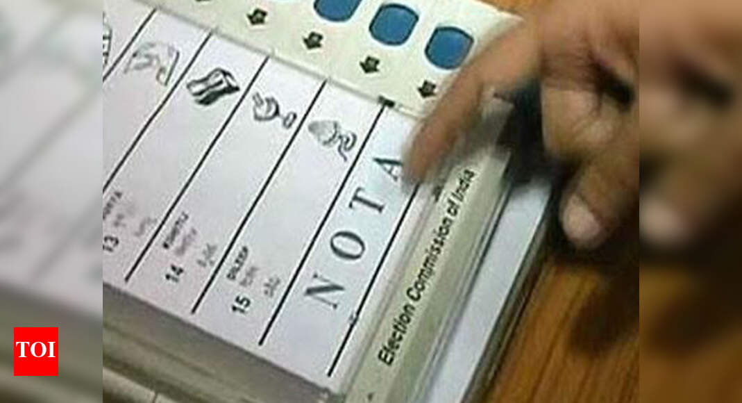 Many voters go in for NOTA option | Mumbai News - Times of India