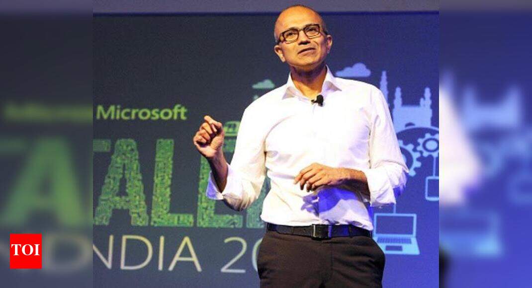 Satya Nadella lays out vision to democratize tech in India | Business ...