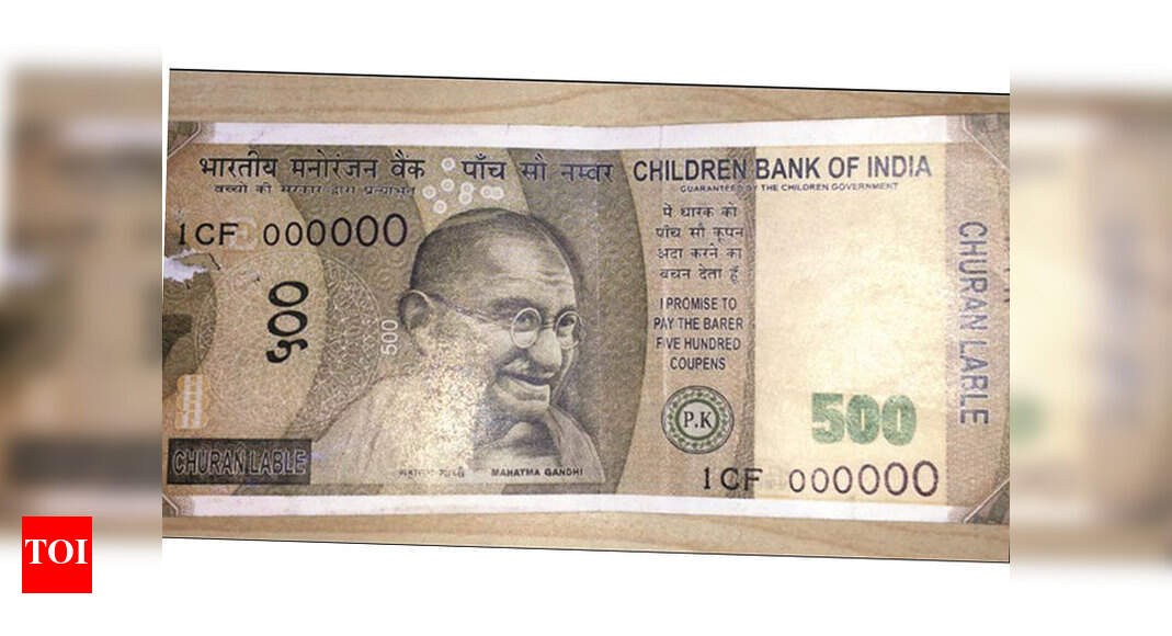 SBI ATM: SBI ATM dispenses fake notes from 'Children Bank' | Delhi News ...