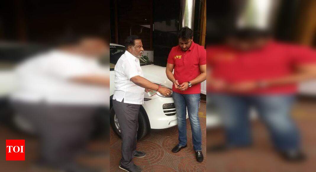 Darshan gets expensive car as a gift from producer | Kannada Movie News ...