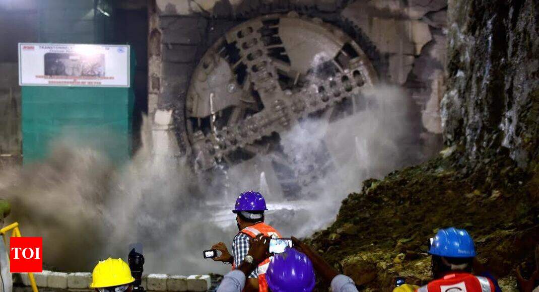 Now, six Chennai Metro tunnels lead to Central | Chennai News - Times ...