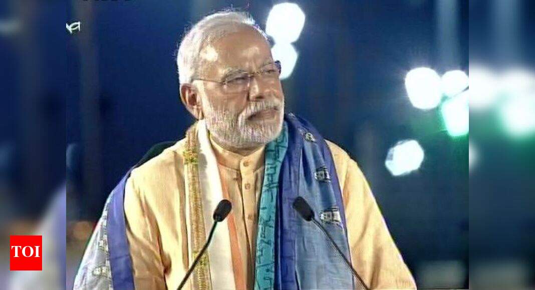 PM Modi unveils 112 feet tall Shiva statue: Highlights | India News ...