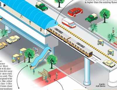 At Moti Bagh, Metro cares for those on foot | Delhi News - Times of India