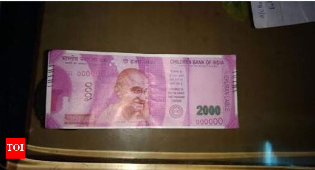 Fake currency notes: Meerut ATM 'dispenses' Rs 2,000 'Children Bank of ...