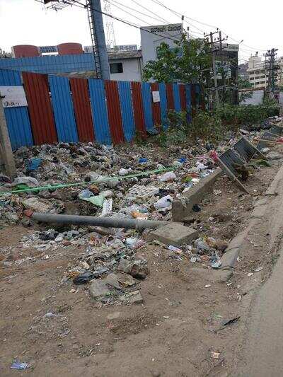 A cesspool of waste on Hosur Road - Times of India