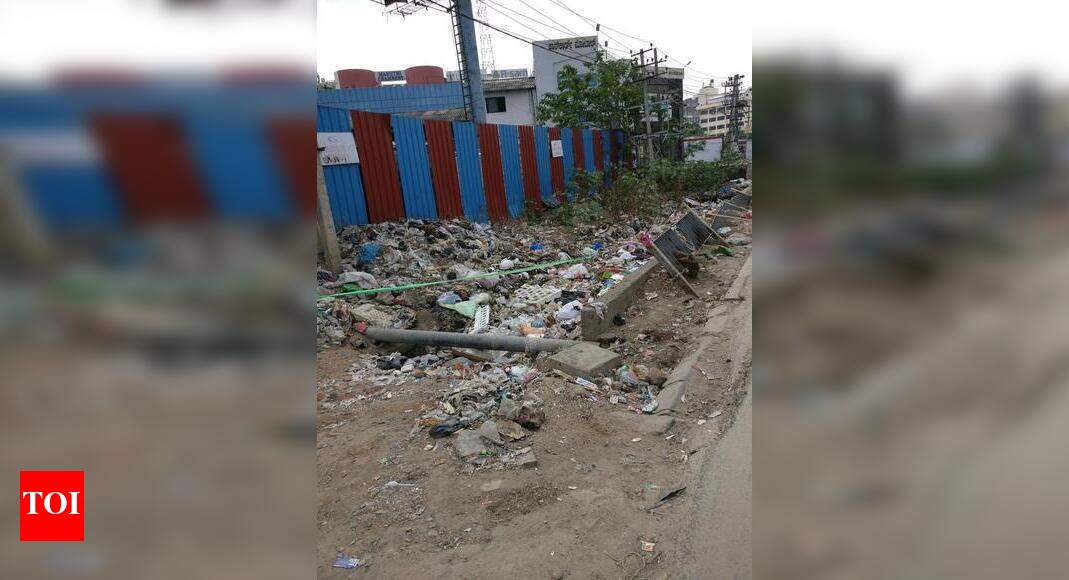 A cesspool of waste on Hosur Road - Times of India