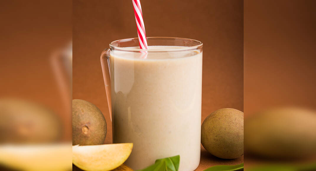 Chickoo Milkshake Recipe: How to Make Chickoo Milkshake Recipe ...