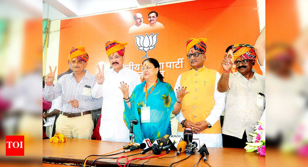 Om Prakash Mathur: Grand welcome for Om Prakash Mathur after UP win ...