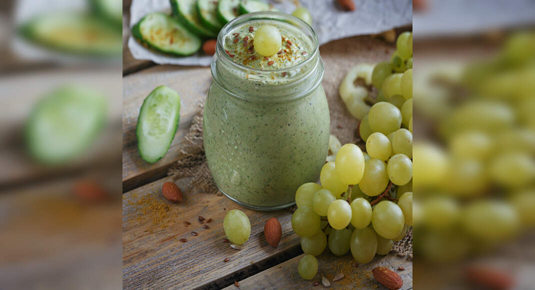 Cucumber Grape Smoothie Recipe: How to Make Cucumber Grape Smoothie ...