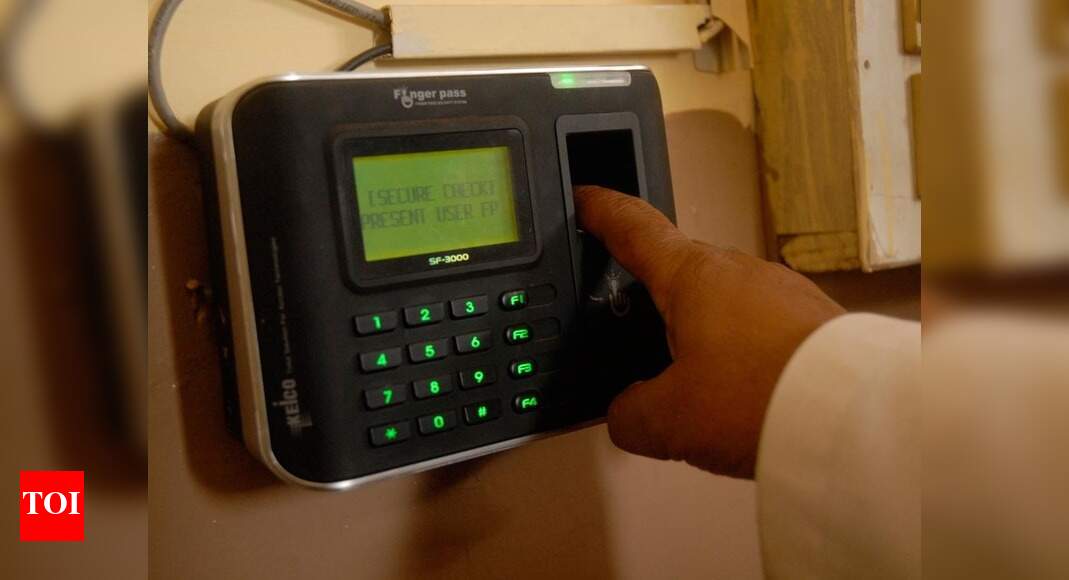 Biometric systems installed in GDA office | Gurgaon News - Times of India