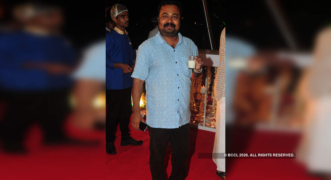 Sohan Seenulal attends the gala wedding ceremony of Malayalam actor ...