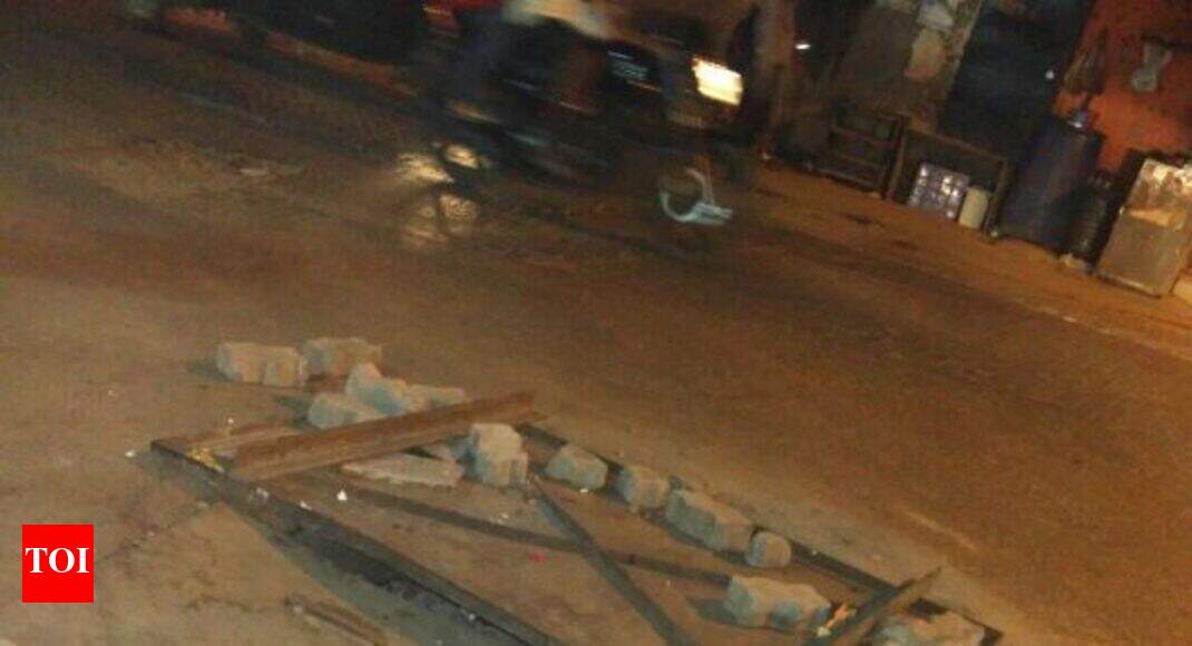 Open drain cover - Times of India