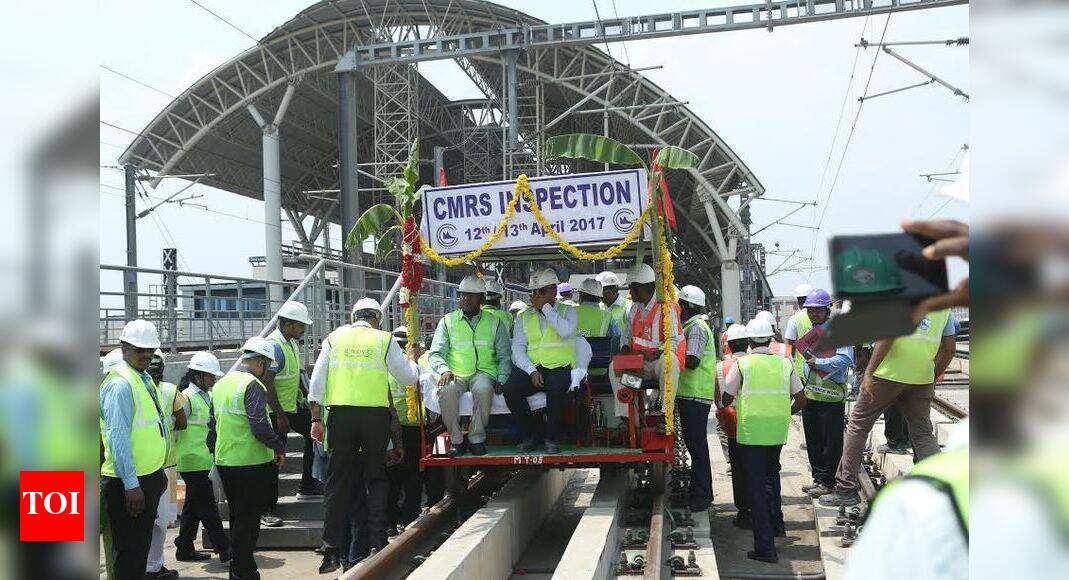 Final round of inspection begins in Chennai Metro Rail underground line ...