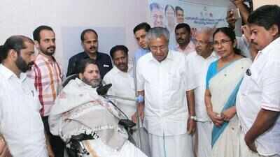 Pushpan presented with custom-made assistive system | Kozhikode News ...