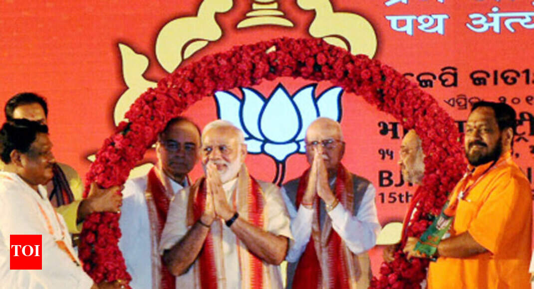 PM Modi's roadshow raises BJP hopes in Odisha | India News - Times of India