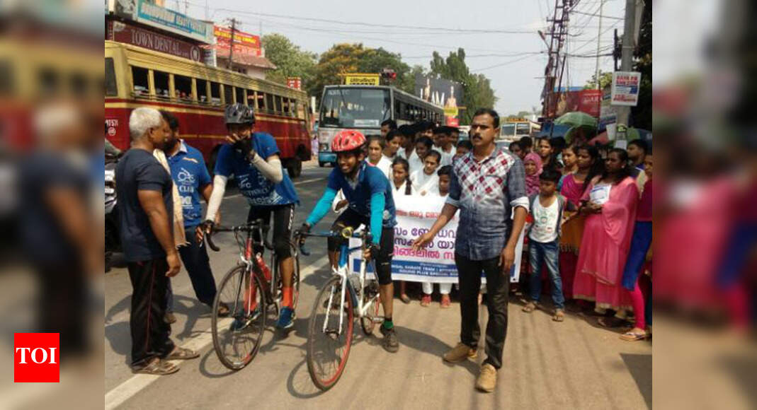 CET Students: CETians pedal their way across Kerala to raise awareness ...