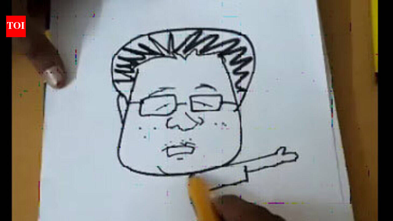 Live cartoon art on the 'cross' controversy of Kerala CM goes viral