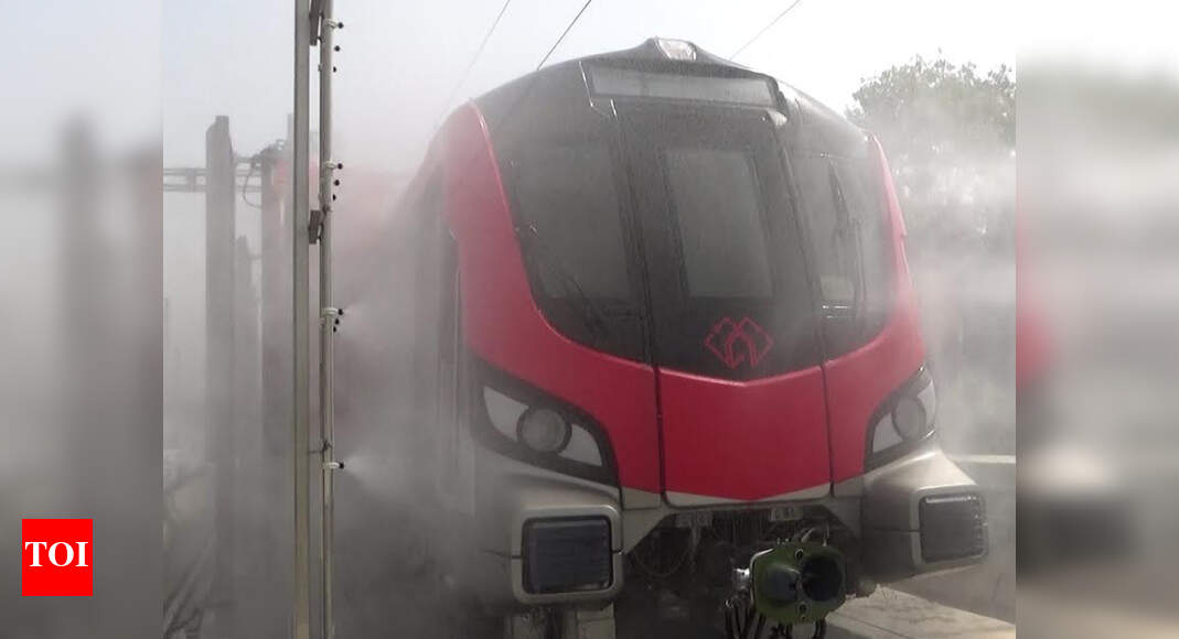 Lucknow Metro: Lucknow Metro commissions automatic train washing plant ...