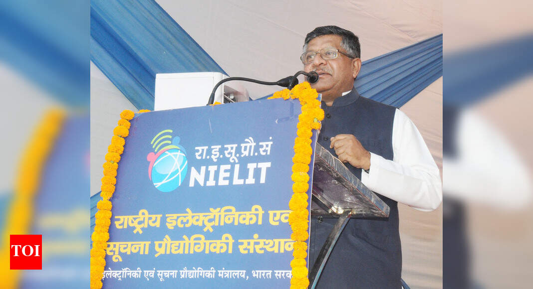 One NIELIT Centre required in each State: Minister - Times of India