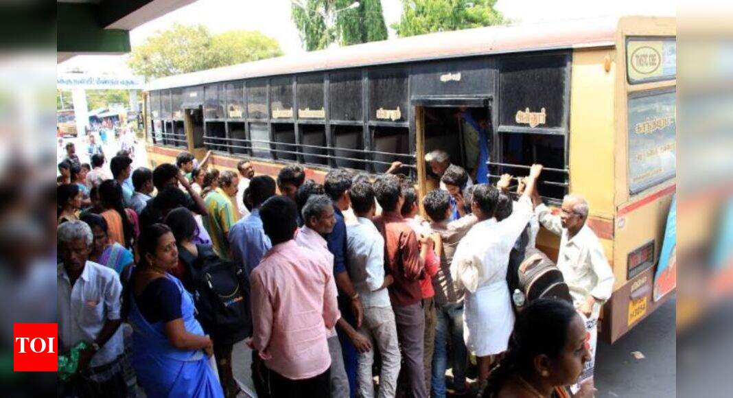 Tamil Nadu Bus Strike: Government bus strike peaceful in Coimbatore ...