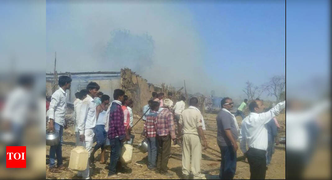Dewas Fire: 10 houses charred in MP's Dewas district | Indore News ...