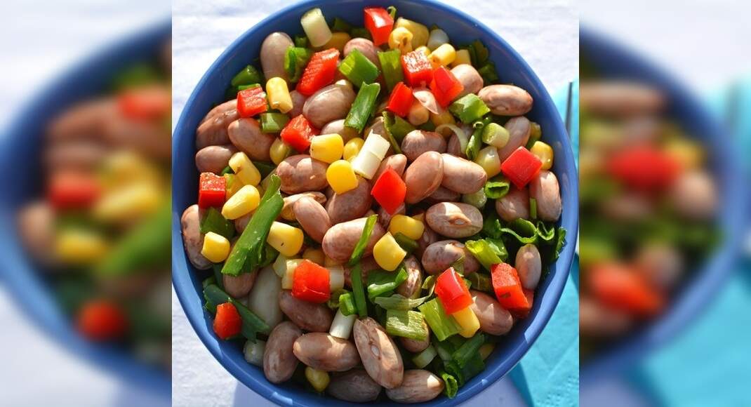 Red Bean Salad Recipe: How to Make Red Bean Salad Recipe | Homemade Red ...