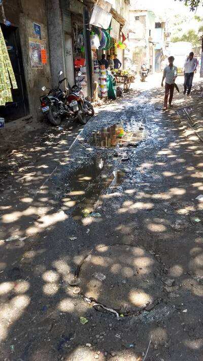 BroKen, Unsurfaced and Filthy Road - Times of India