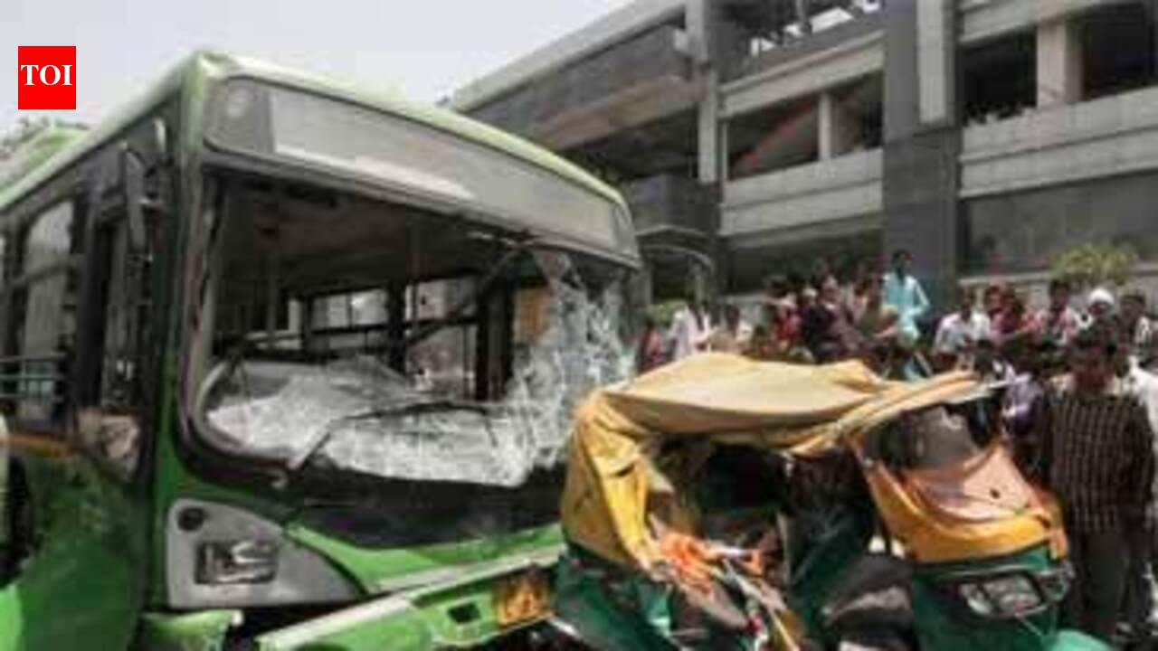 Delhi: Low-floor DTC bus kills two at Azadpur metro station