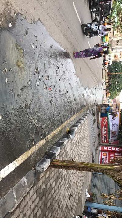 Sewage Manhole overflowing from last 5days - Times of India