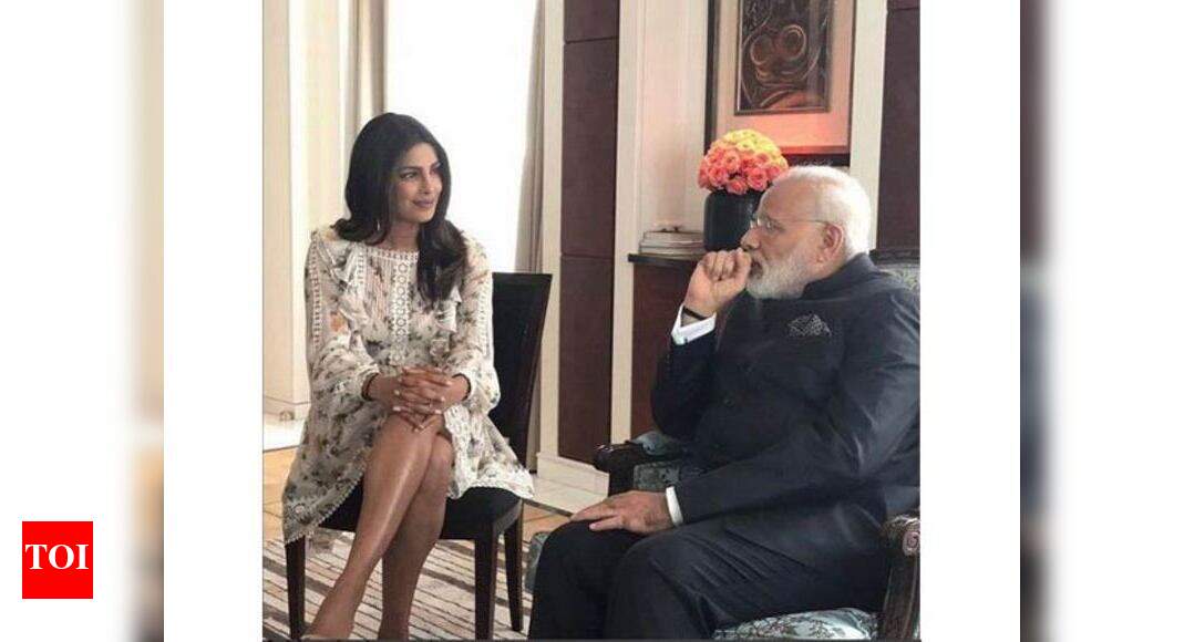 Priyanka Chopra meets Prime Minister Narendra Modi in Berlin | Hindi ...