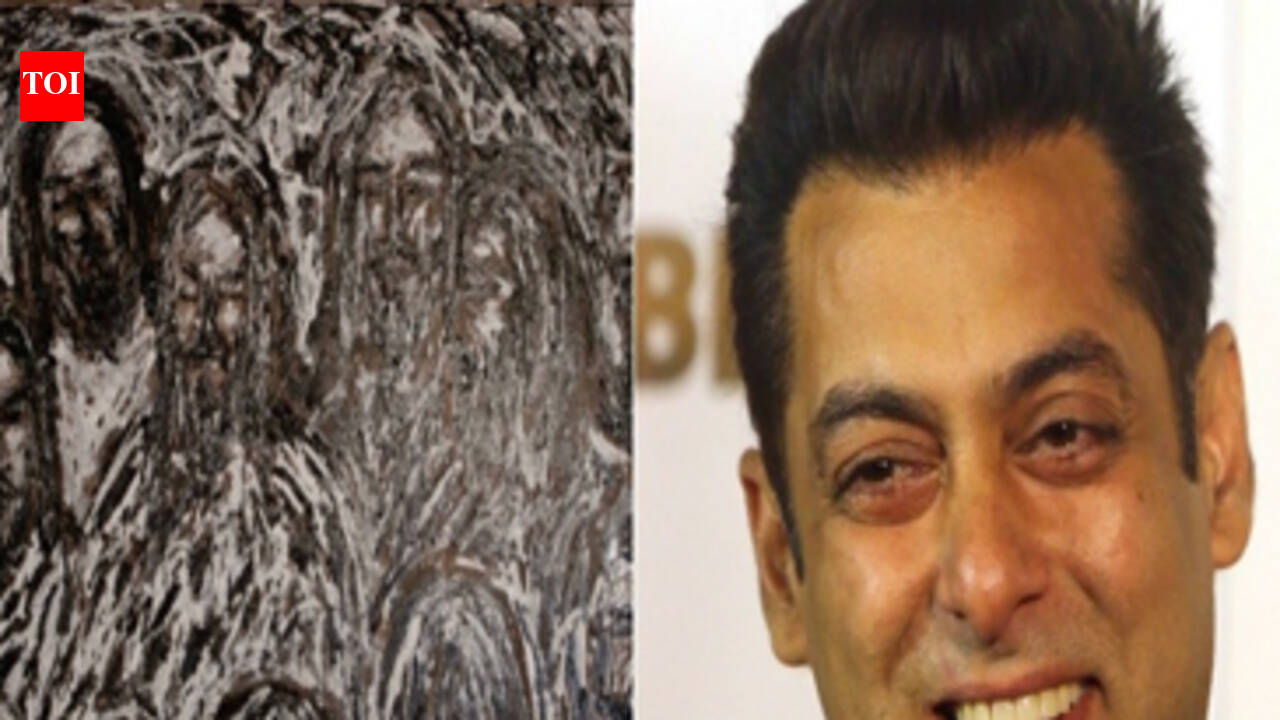 Salman paints a portrait of Jesus Christ