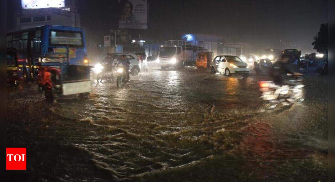 Rajkot ravaged by rain fury, many areas water-logged | Rajkot News ...