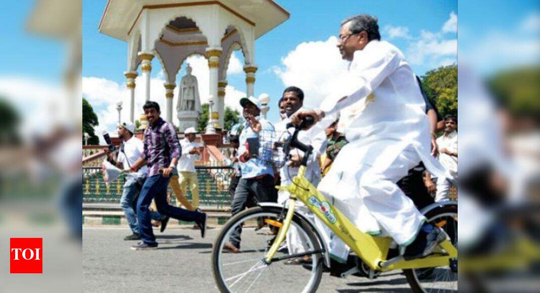 Cycle-Sharing Scheme: Siddaramaiah launches bicycle sharing scheme in ...