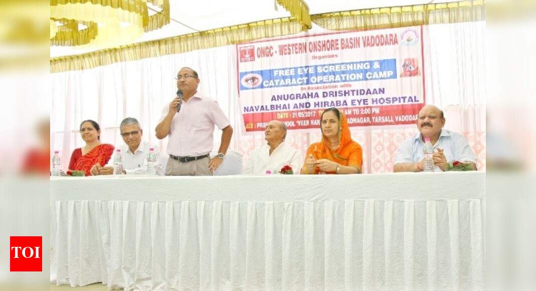 The "Right to Sight” initiative under CSR by ONGC - The Times of India